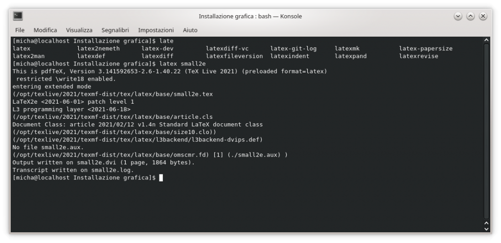 Installare Tex Live 2021 – Aggiornare da Tex Live 2020 – ElettroLinux